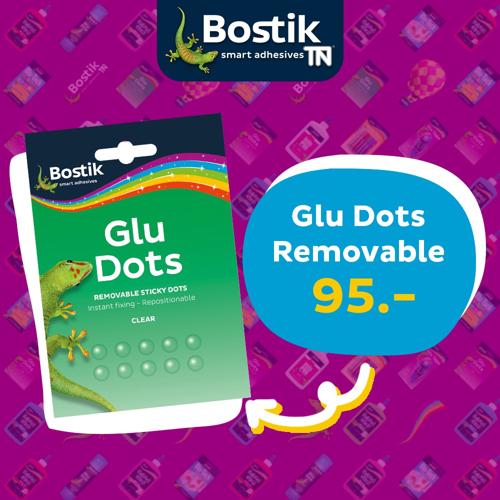 Glu Dots Removable - บอสติก กลูดอท กาวสองหน้าแบบจุด รุ่นลอกออกได้ 64 ...