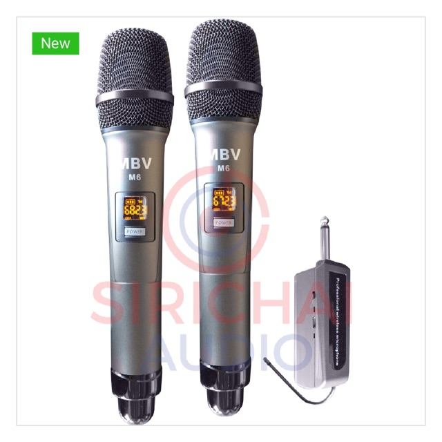 ไมค์ลอย-ปรับความถี่ MBV รุ่น M66 (คู่) UHF | Shopee Thailand