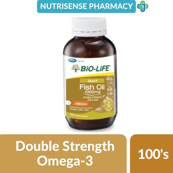 Bio-life Maxx Fish Oil Capsules 100s [360mg EPA และ 240mg DHA] | Shopee ...