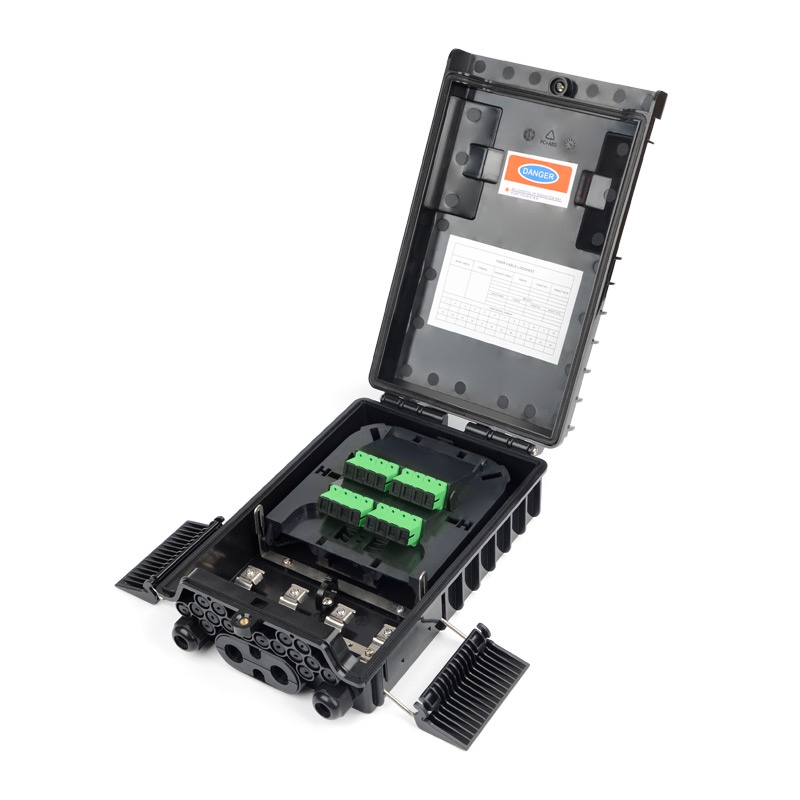 FTTH Box 16 Core Fiber Optic Distribution uncut cable port Outdoor PLC ...