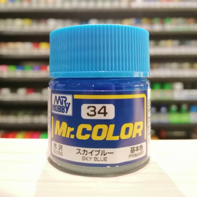 สี Mr.COLOR no.34 SKY BLUE | Shopee Thailand