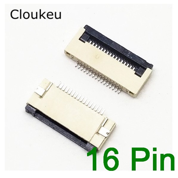 ช่องสายแพร Pitch 1.0mm Socket FFC Flexible Flat Cable 4P 6P 8P 10P 12P ...
