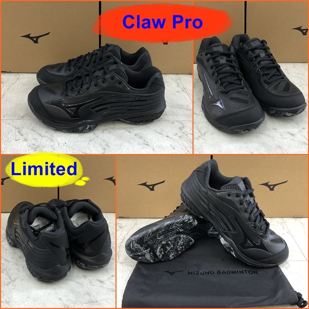 Mizuno Wave Claw Pro ยอดรองเท้าแบดมินตัน รุ่นลิมิเต็ด ยอดนิยม สีคมเข้ม ...