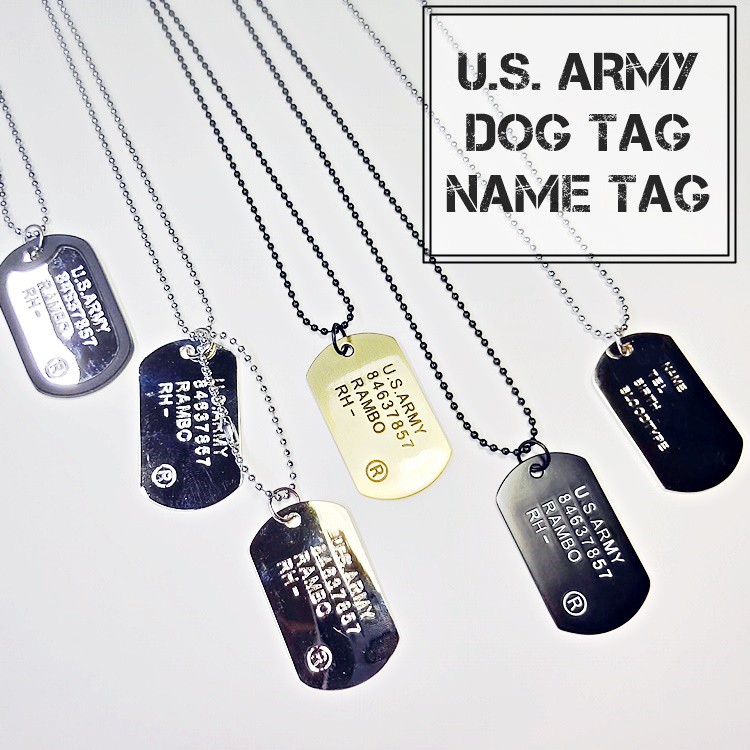 U.S. ARMY Tag / NAME TAG สร้อยคอพร้อมป้าย | Shopee Thailand