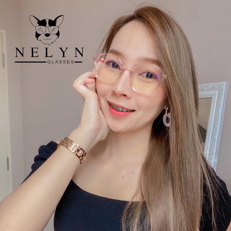 Nelyn glasses: แว่นสายตา ทรงกลม กรอบพลาสติก | Shopee Thailand