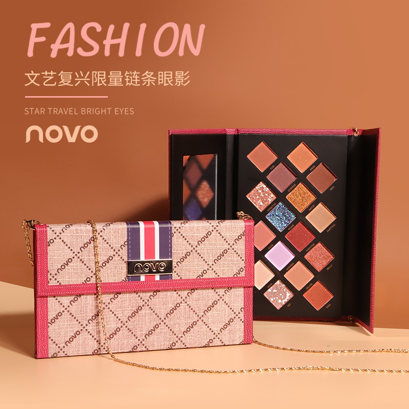 Novo Bag eye shadow Palette [5309] อายแชโดว์ 16 สี พาเลททาตา เนื้อแมท ...