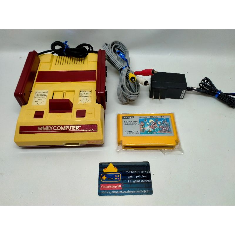 Famicom แท้ Japan สล๊อตฟ้า ชุดำฟไทยพร้อมเล่น ตลับมารีโอ้แท้แถมไปเล่น ...