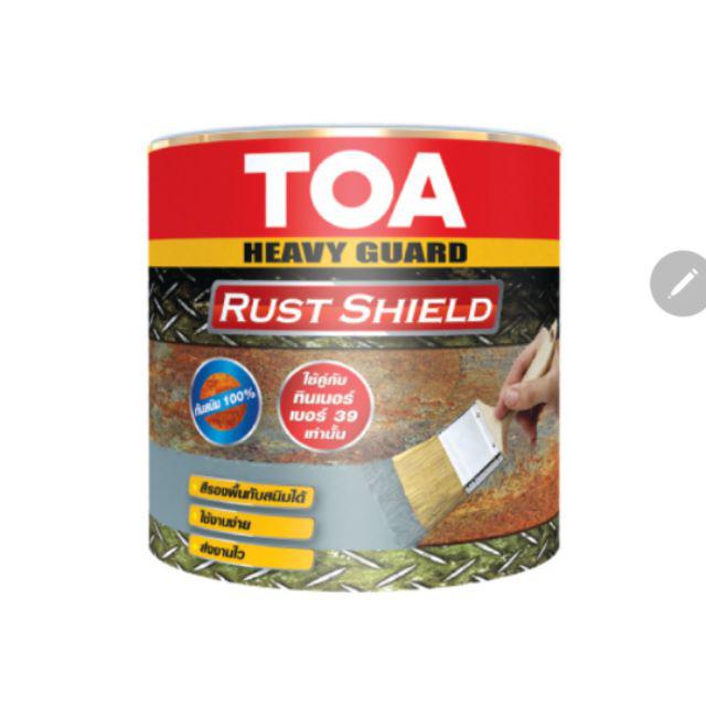 สีกันสนิม หยุดสนิม ไม่ต้องขัดสนิม TOA Rust Shield รัชชิล พร้อมทินเนอร์ ...