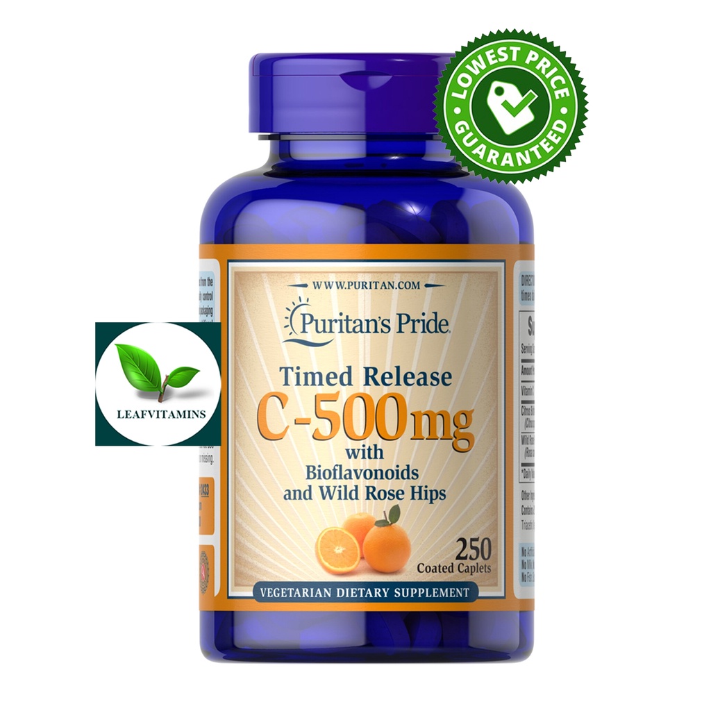 Puritan's Pride Vitamin C-500 mg with Protective Bioflavonoids and Wild Rose Hips / Time Release ...