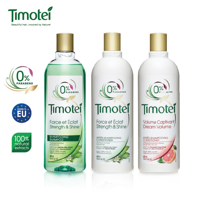 ซื้อ1เซต แถม1ขวดTimotei Strength&Shine Shampoo+Conditioner Set ...