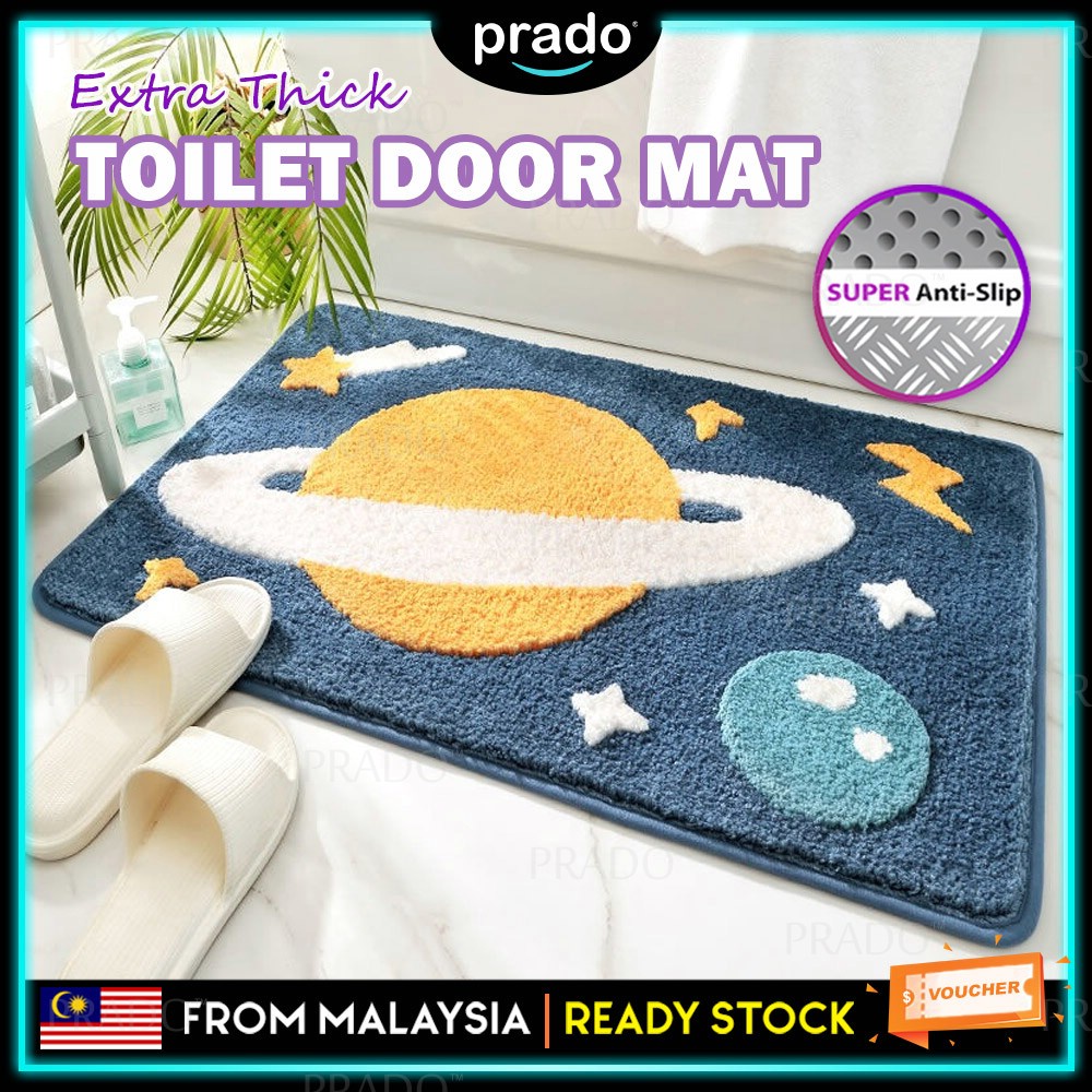 Prado EXTRA THICK พรมเช็ดเท้า กันลื่น แห้งเร็ว พรมห้องน้ํา พรมปุย ...