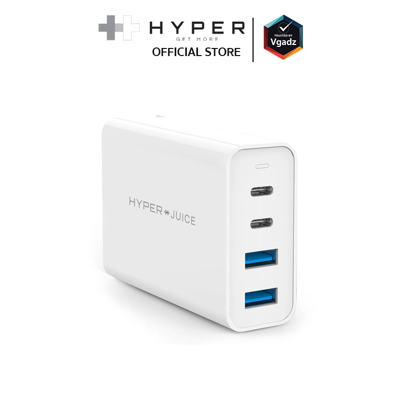Hyper รุ่น HyperJuice GaN 100W USB-C Charger - สีขาว หัวชาร์จ | Shopee Thailand