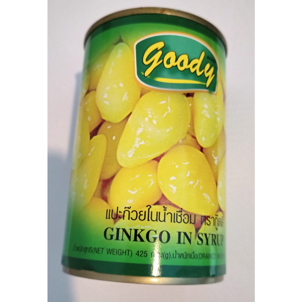 Goody แปะก๊วยในน้ำเชื่อม GINKGO IN SYRUP 214G.อาหารพร้อมทาน ขนม ผลไม้ ...