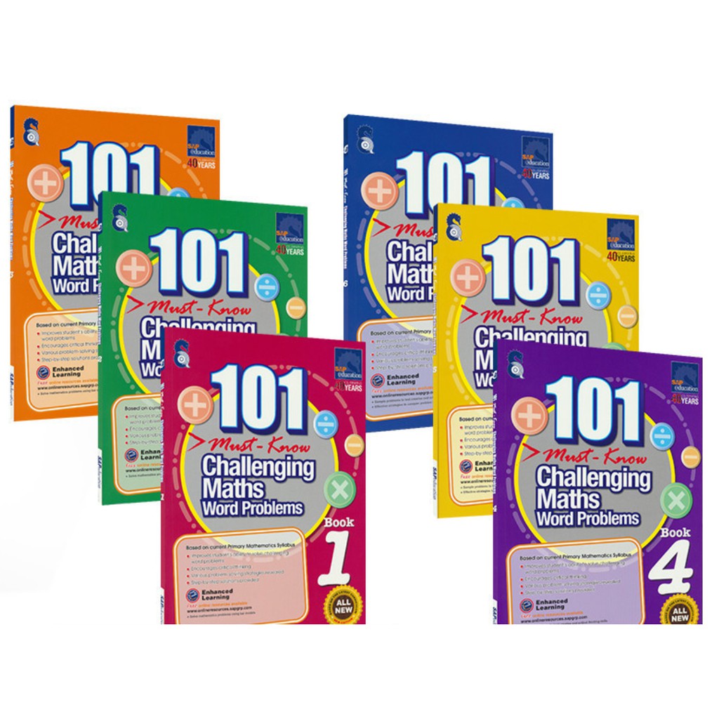 พร้อมส่ง SAP 101 must know Challenging Maths Word Problems หนังสือโจทย์ ... พร้อมส่ง SAP 101 must know Challenging Maths Word Problems หนังสือโจทย์ ...