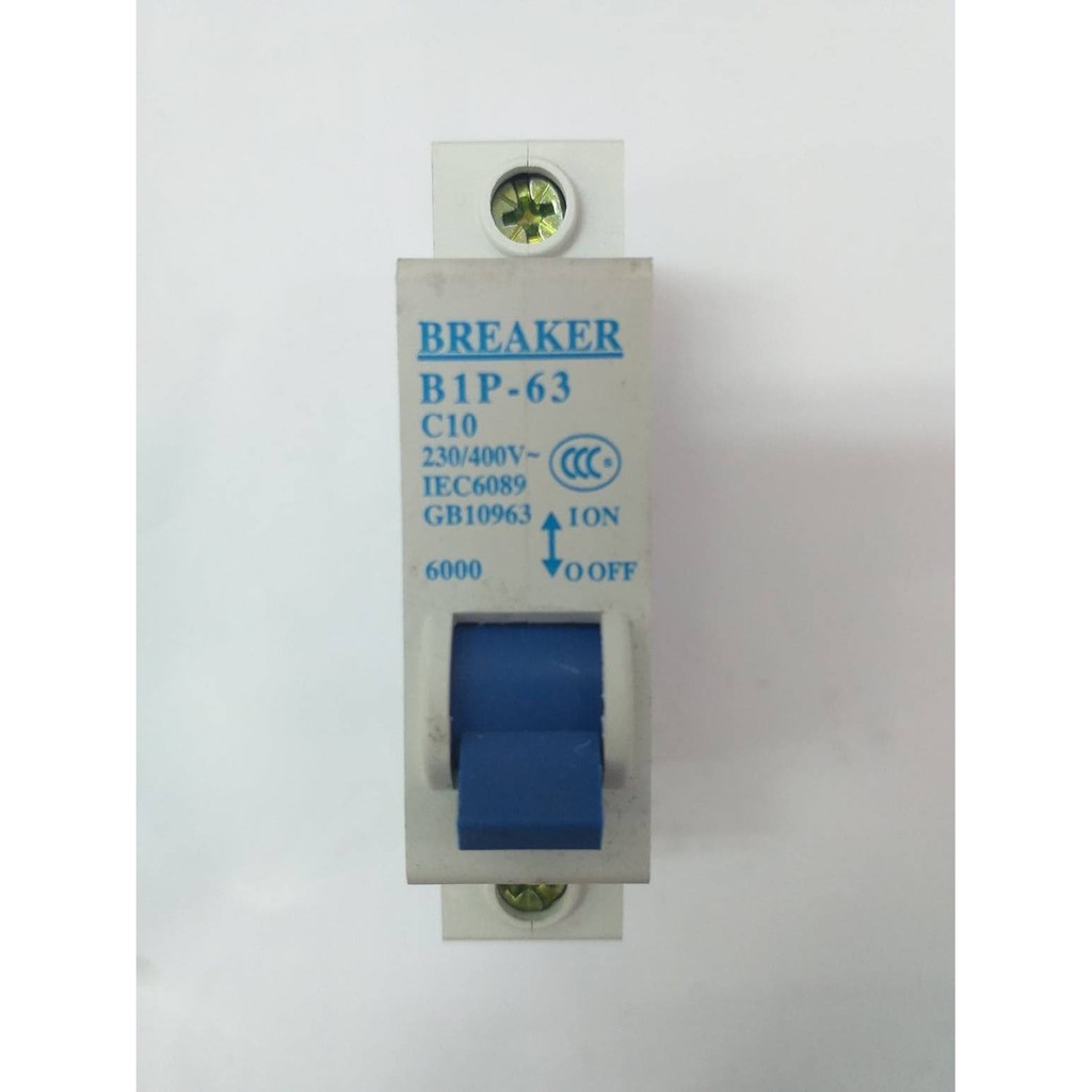 เซอร์กิตเบรกเกอร์ (MINI CIRCUIT BREAKER) รุ่น B1P-63 (BK) 1P | Shopee ...