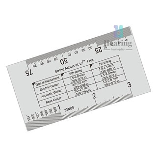 Stainless Steel Guitar String Action Ruler String Pitch Ruler Guitar ...