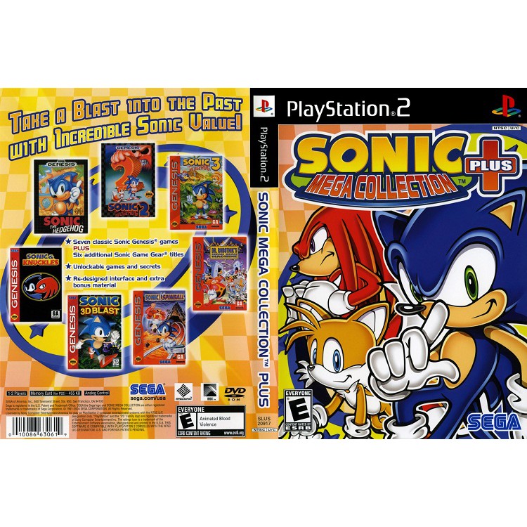 SONIC MEGA COLLECTION PLUS [PS2 US : DVD5 1 Disc] | Shopee Thailand