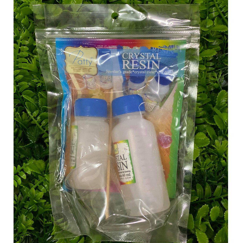 ชุดทำเรซิ่น (เรซิ่น 60 ml + ตัวทำแข็ง 20 ml) PATTY Crystal Resin ...