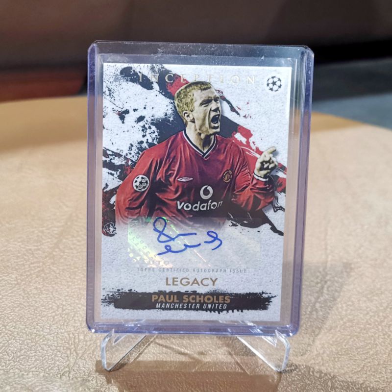 ขาย การ์ด Topps Inception UCL 2020-21 Manchester United Man U แมนยู Paul Scholes Auto Autograph ...