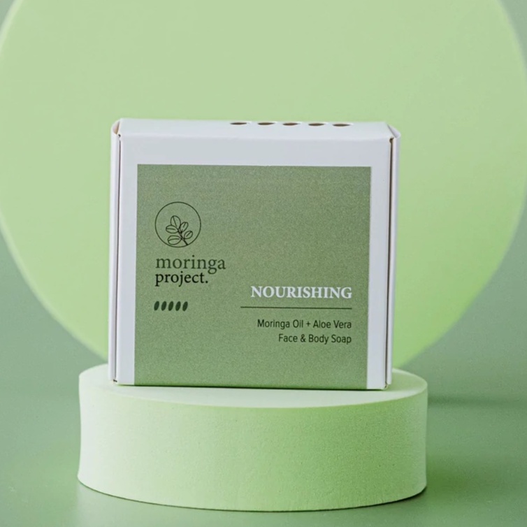 Moringa Project Nourishing Moringa Oil & Aloe Vera Soap สูตรน้ำมันมะรุม + ว่านหางจระเข้ สำหรับ ...