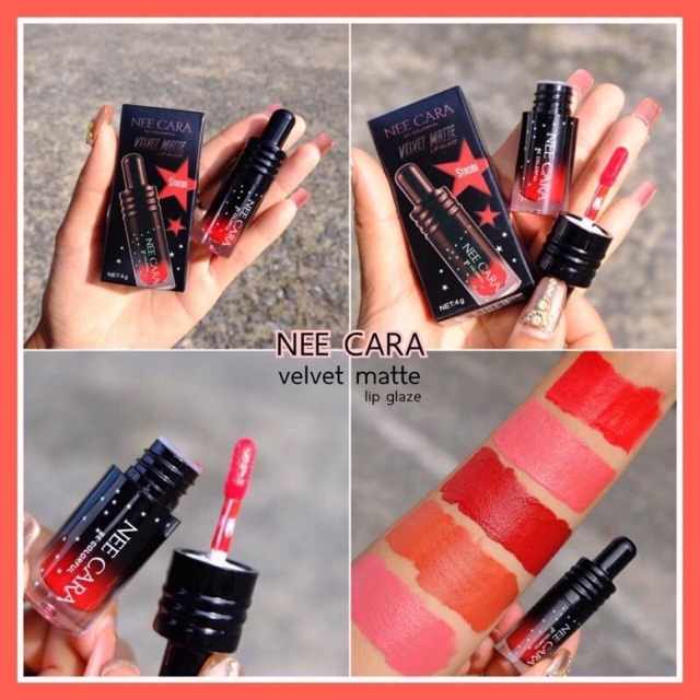 N040 ของแท้ ลิปกลอส นีคาร่า Lip glaze velvet nee cara | Shopee Thailand
