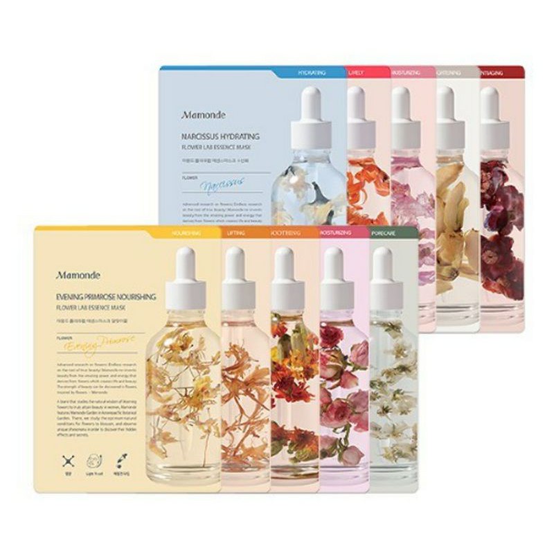 Mamonde Flower Lab Essence Mask sheet Hibiscus Deep, Rose Moisturizing ...