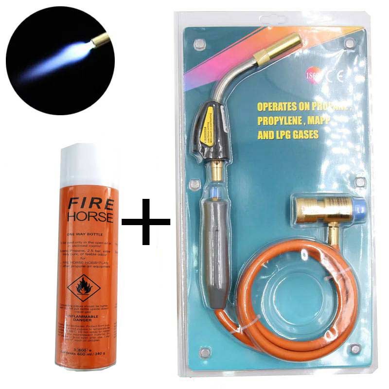 หัวเชื่อม Hand-torch รุ่น มีสาย RTM-1S660 ใช้ต่อกับแก๊สกระป๋อง เชื่อม ...