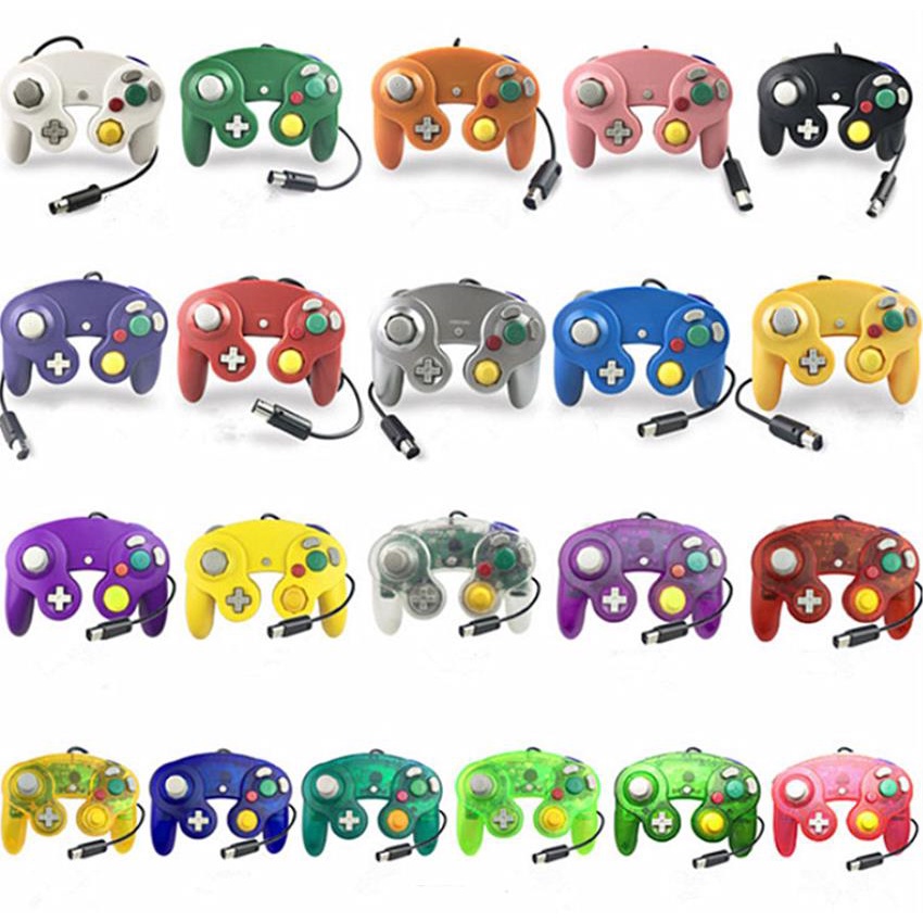 จอยแพดควบคุมเกม แบบใช้สาย กันกระแทก สําหรับ Wii NGC Gamecube Game Cube ...