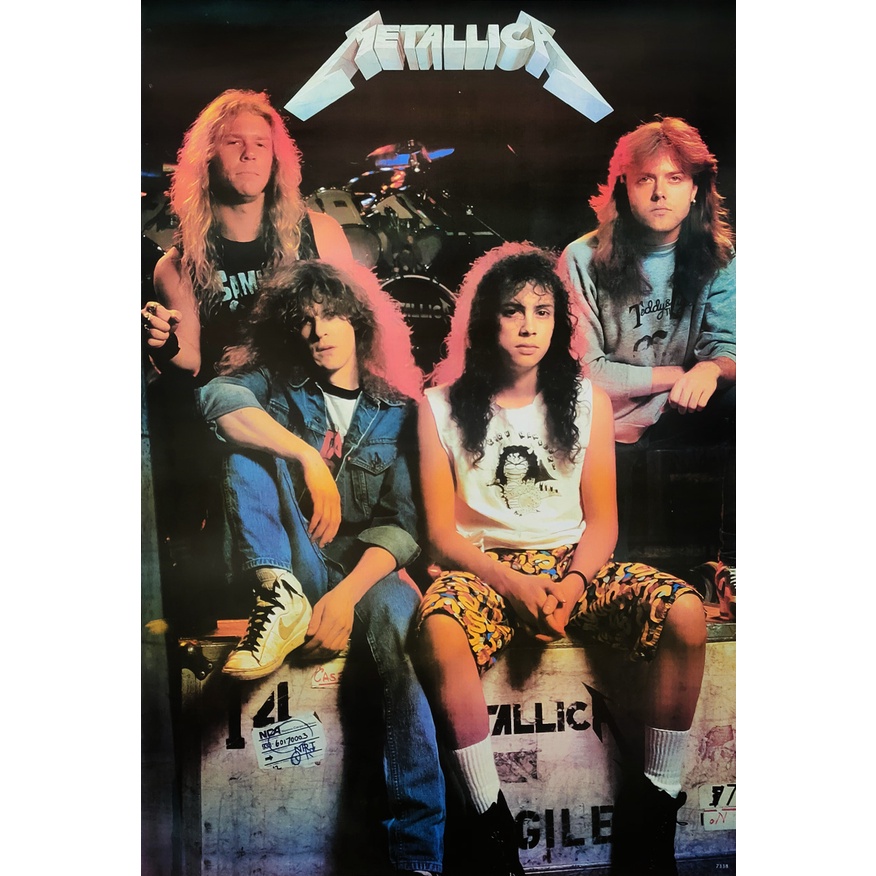 โปสเตอร์ รูปถ่าย วงดนตรี เมทัลลิกา METALLICA (1981) POSTER 24”x35” Inch ...