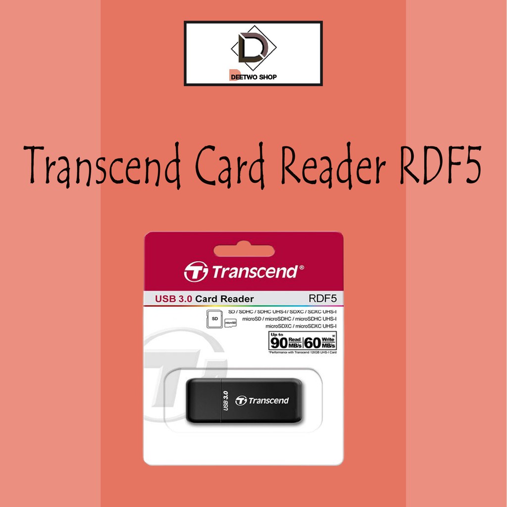 การ์ดลีดเดอร์ Transcend Card Reader RDF5 | Shopee Thailand
