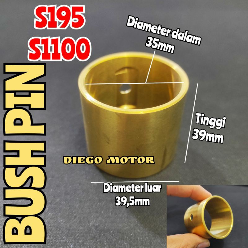 MESIN S195 S1100 Bush pin bosh conrod ลูกสูบ rod ดีเซลเครื่องยนต์ 12pk ...