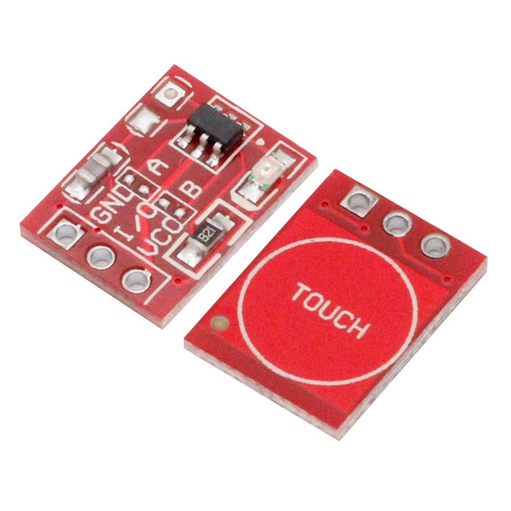 โมดูลสวิตช์สัมผัส TTP223 Touch button Module Capacitor type Single Channel Self Locking Touch ...
