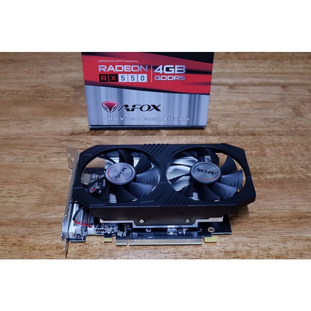 การ์ดจอ AFOX RX 550 4G ของใหม่ ของแท้ | Shopee Thailand