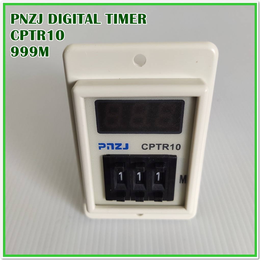 TYPE: ASY-3D(CPTR10) ดิจิตอลไทม์เมอร์ ANLY DIGITAL TIMER แถมฟรีซ็อกเก็ตPF-083A-E TIME: 999M ...