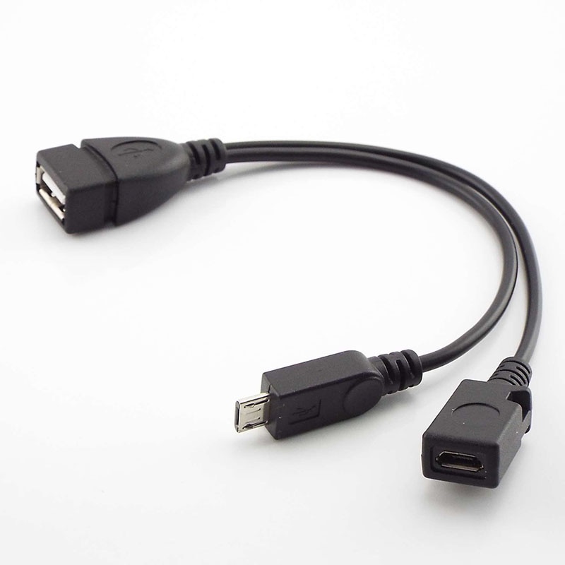 2 in 1 อะแดปเตอร์แยกสายชาร์จ Micro Usb OTG เป็น Mirco 5 Pin ตัวผู้ ตัว ...