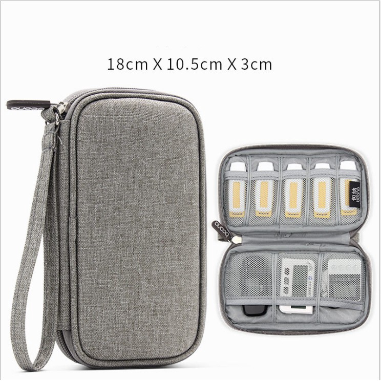 baona Single/Double Layer USB Flash Drive Bag Bank USB Key Storage Bag ...