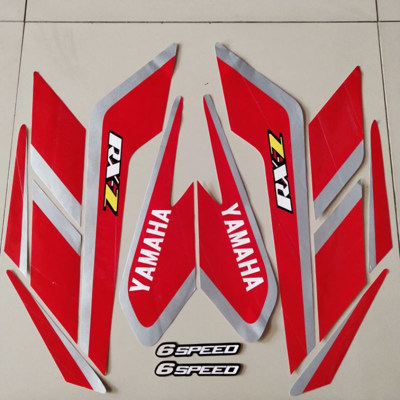 Merah Striping Yamaha RX z rxz เงินสีแดง 1992 รายชื่อสติกเกอร์รถ ...