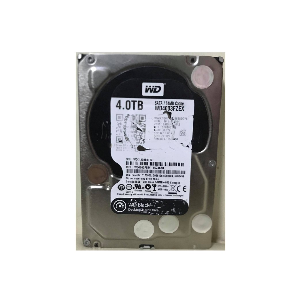 HDD-WB-4TB(สำหรับคอมตั้งโต๊ะ)-Black-SATA3-7200RPM-ราคาถูก | Shopee Thailand