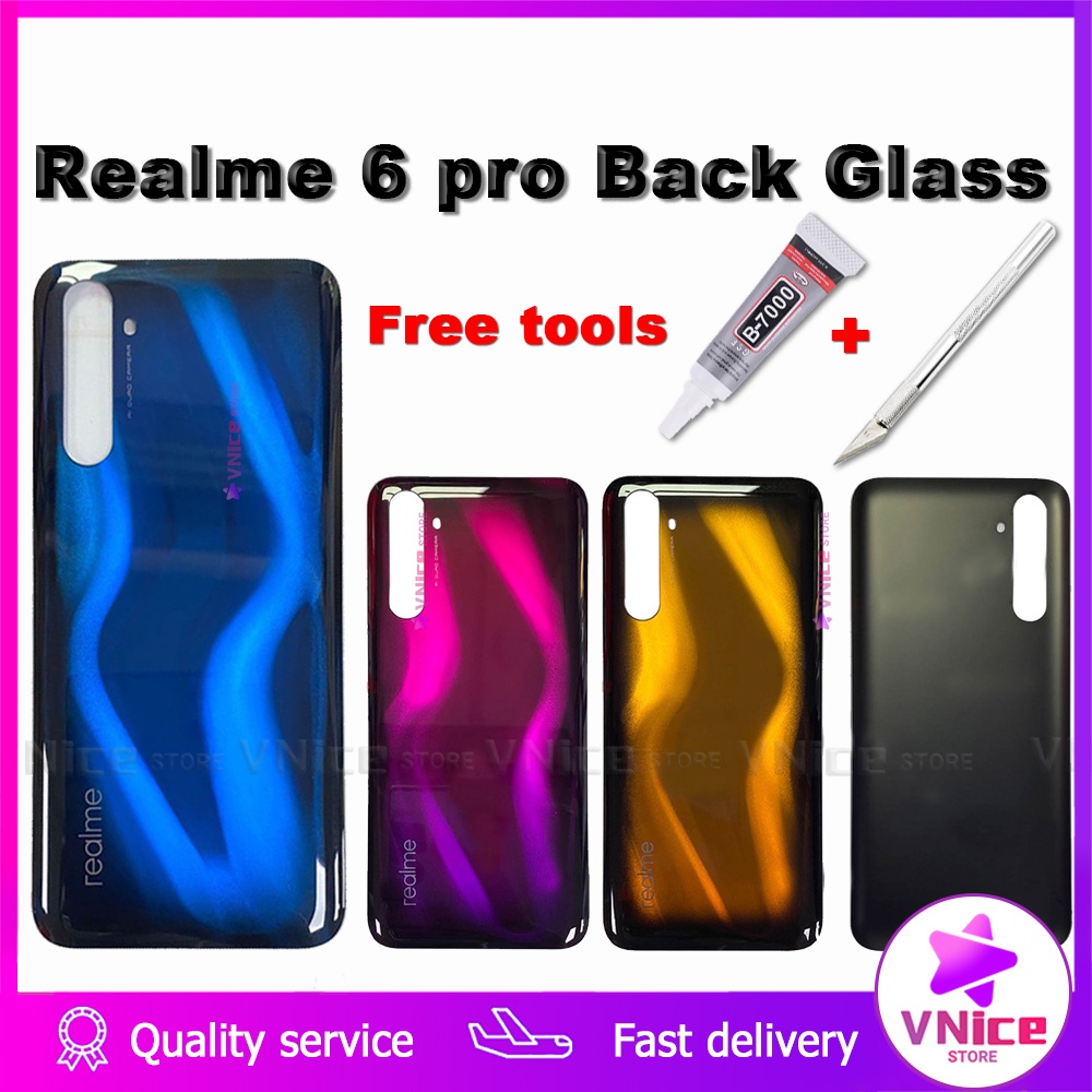 อะไหล่กระจกด้านหลัง สําหรับ OPPO Realme 6 Pro | Shopee Thailand
