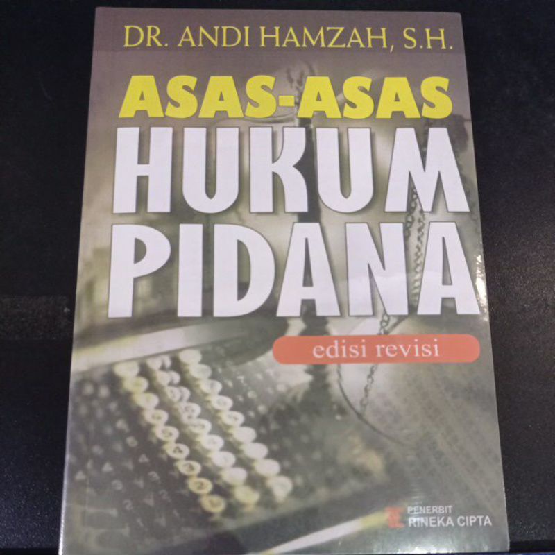 หนังสือพื้นฐานกฎหมายอาญา โดย ดร. Andi Hamzah, SH | Shopee Thailand