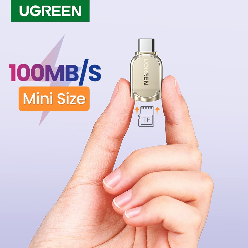 Ugreen อะแดปเตอร์การ์ดรีดเดอร์ TF USB C Micro SD USB 3.0 Type C OTG สําหรับ Micro SD Mac Windows ...