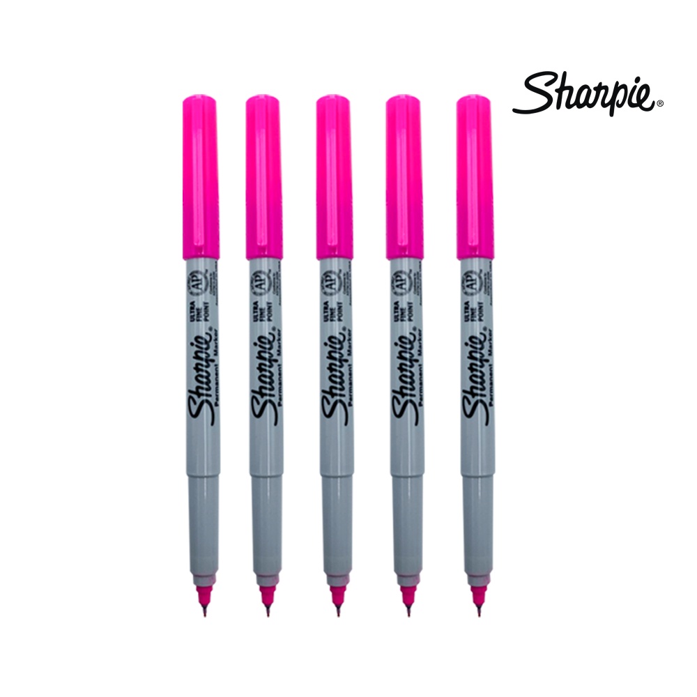 5 pcs. Sharpie Ultra Fine 0.3 mm Permanent Markers Original Colors - 5 ...