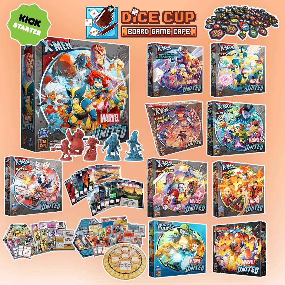 [ของแท้] Marvel United: X-Men Kickstarter ALL IN [all Add-on included ...