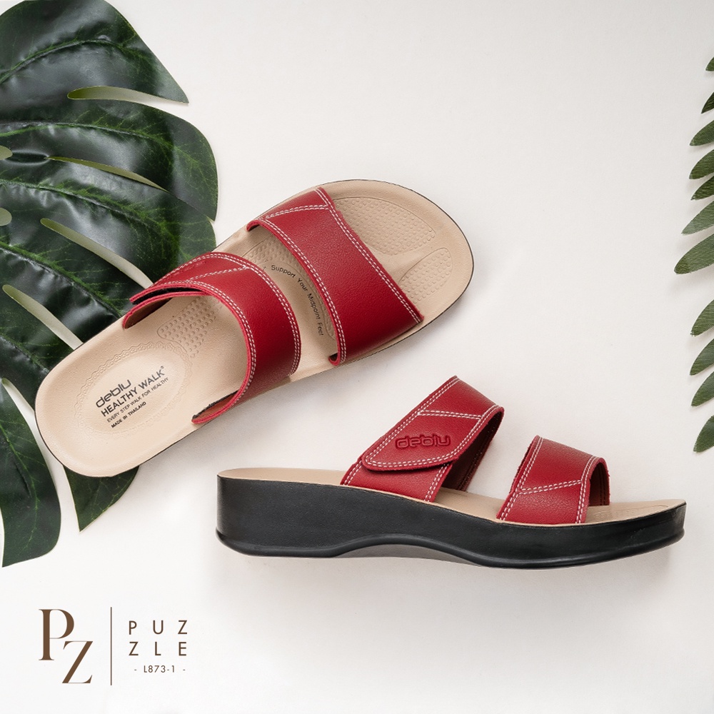 L873-1 รองเท้าแตะ หญิง แบบสวม แบบหนีบ deblu เดอบลู นุ่มนิ่ม เพื่อสุขภาพ น้ำหนักเบา ของแท้ 100% ...