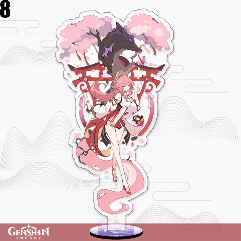 Genshin impact figure Kinich Navia Mualani ขาตั้งอะคริลิค ขาตั้ง Furina ...