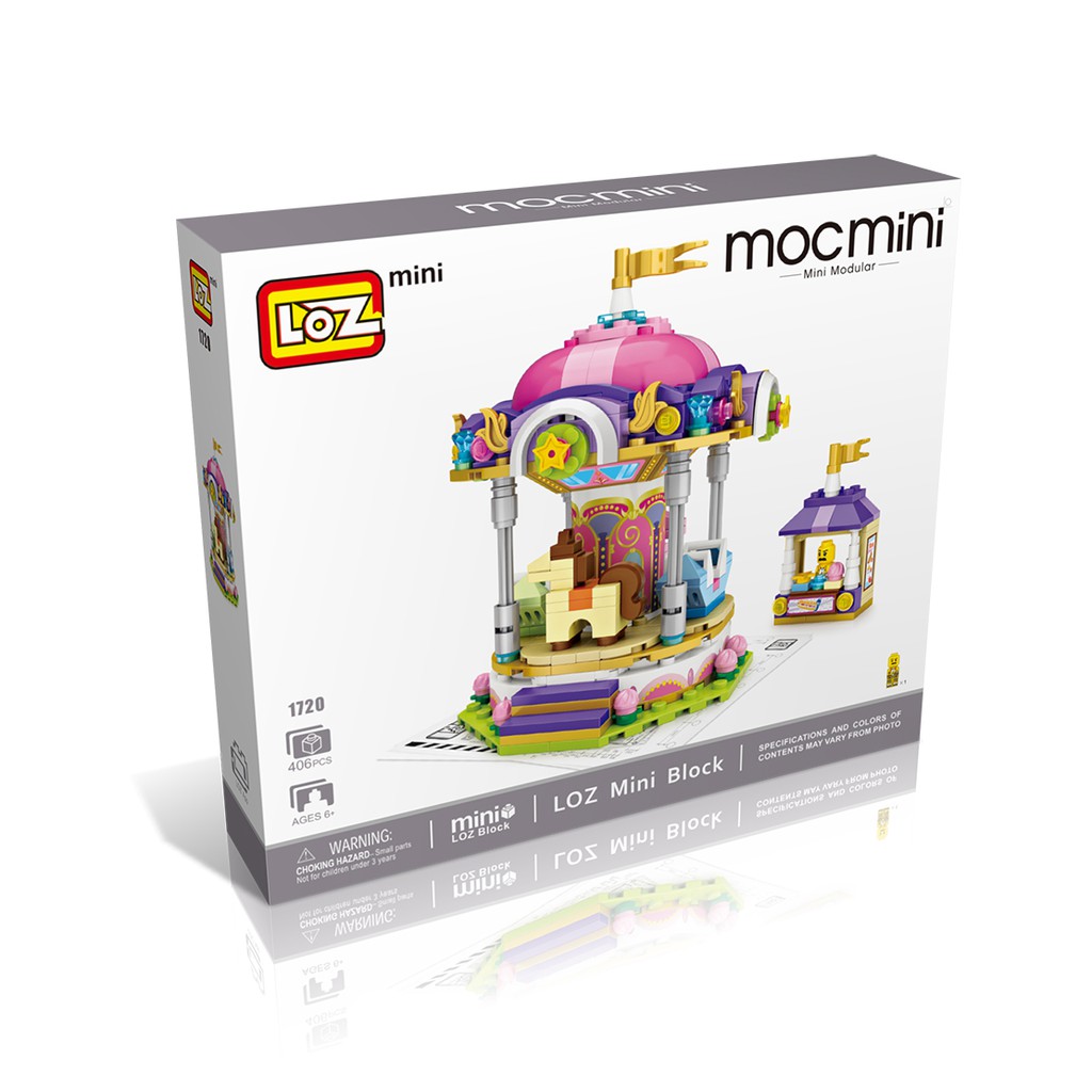 LOZ มินิบล็อก MocMini merry-go-round (รหัสสินค้า 1720) | Shopee Thailand