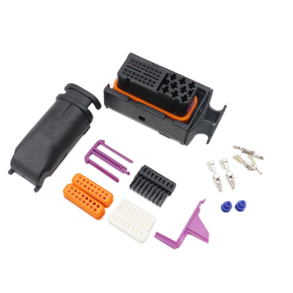 121P ECU Connector Computer Control System Modified Aluminum Enclosure Box 1241434-1 Auto ...