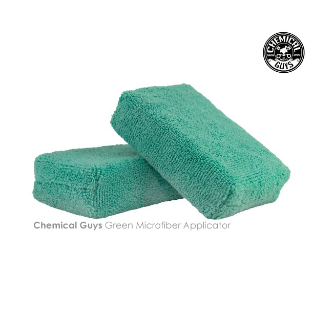 Chemical Guys Green Microfiber Applicators (แพค 2 ชิ้น) | Shopee Thailand