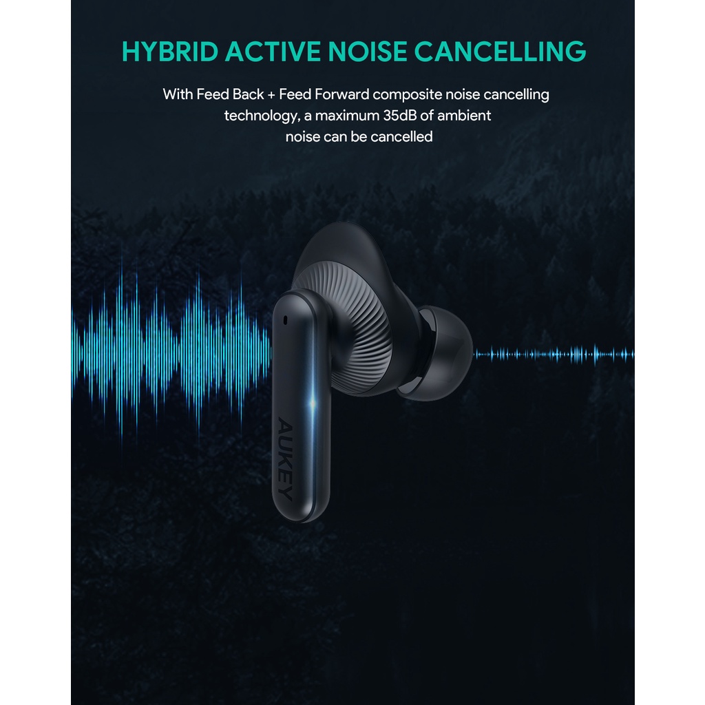 Aukey Ep N8 หูฟังบลูทูธ Sport True Wireless Earbuds Active Noise