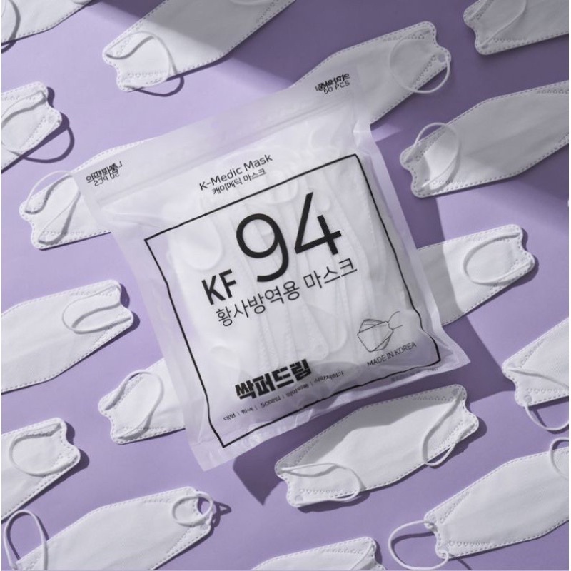 พร้อมส่ง K-MEDIC KF94 แบบ ziplock 50 ชิ้น ของแท้ | Shopee Thailand